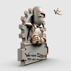 Welder With Torts, 3D STL Model for Cnc Users, CNC Router Engraver, V ...