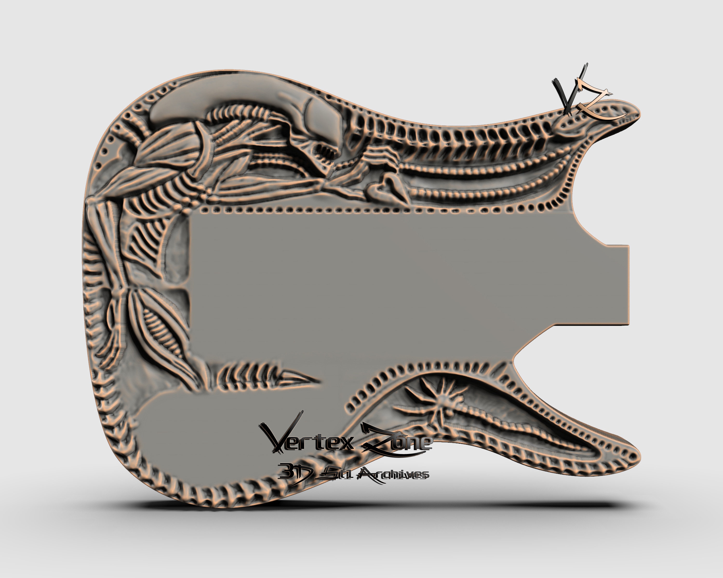 Giger Guitar 3D STL Model for Cnc users CNC Router Engraver | Etsy