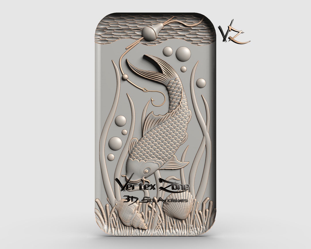 Fish, 3D STL Model for Cnc Users, CNC Router Engraver, V-carve, Artcam ...