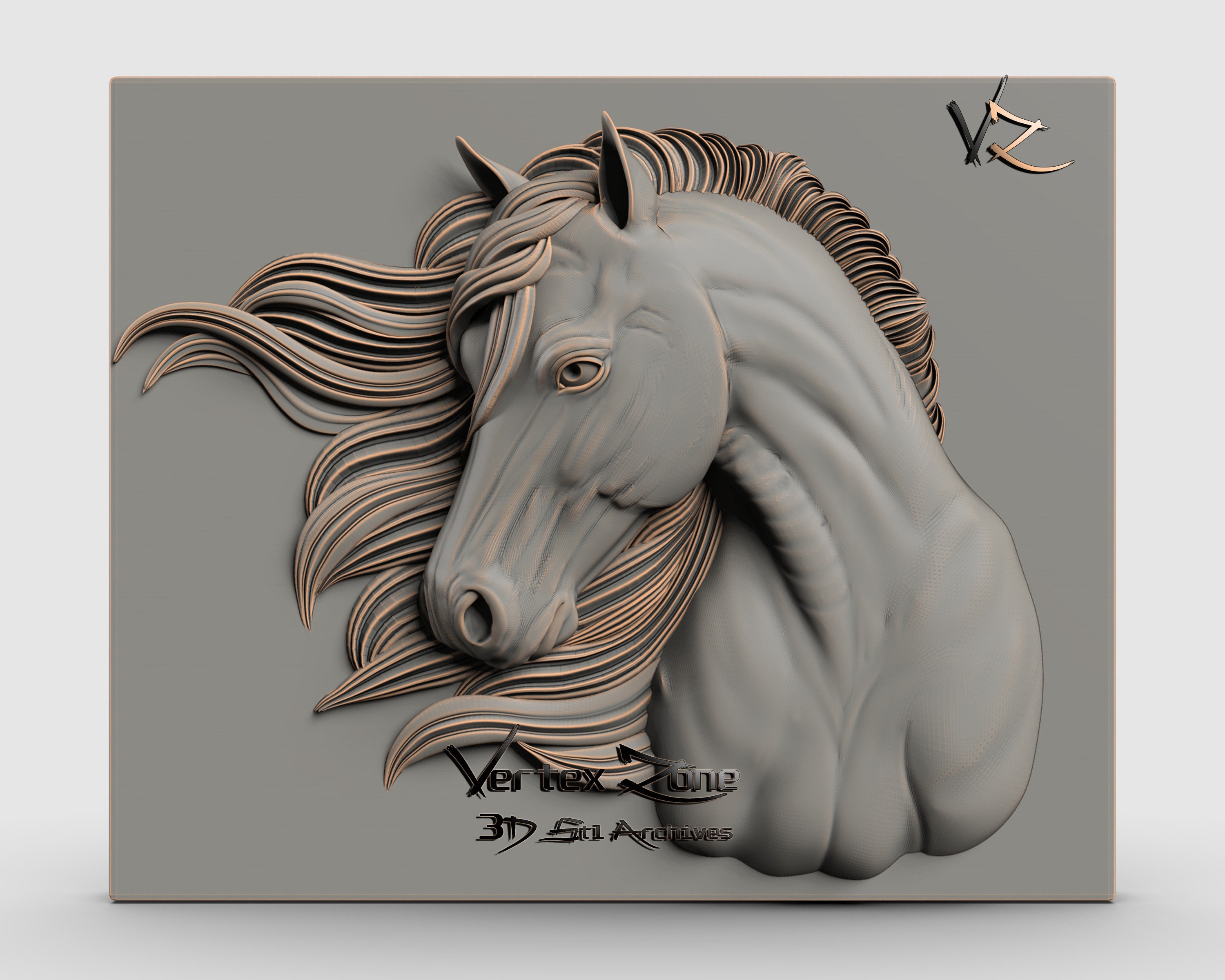 Horse 3D STL Model for Cnc Users CNC Router Engraver | Etsy