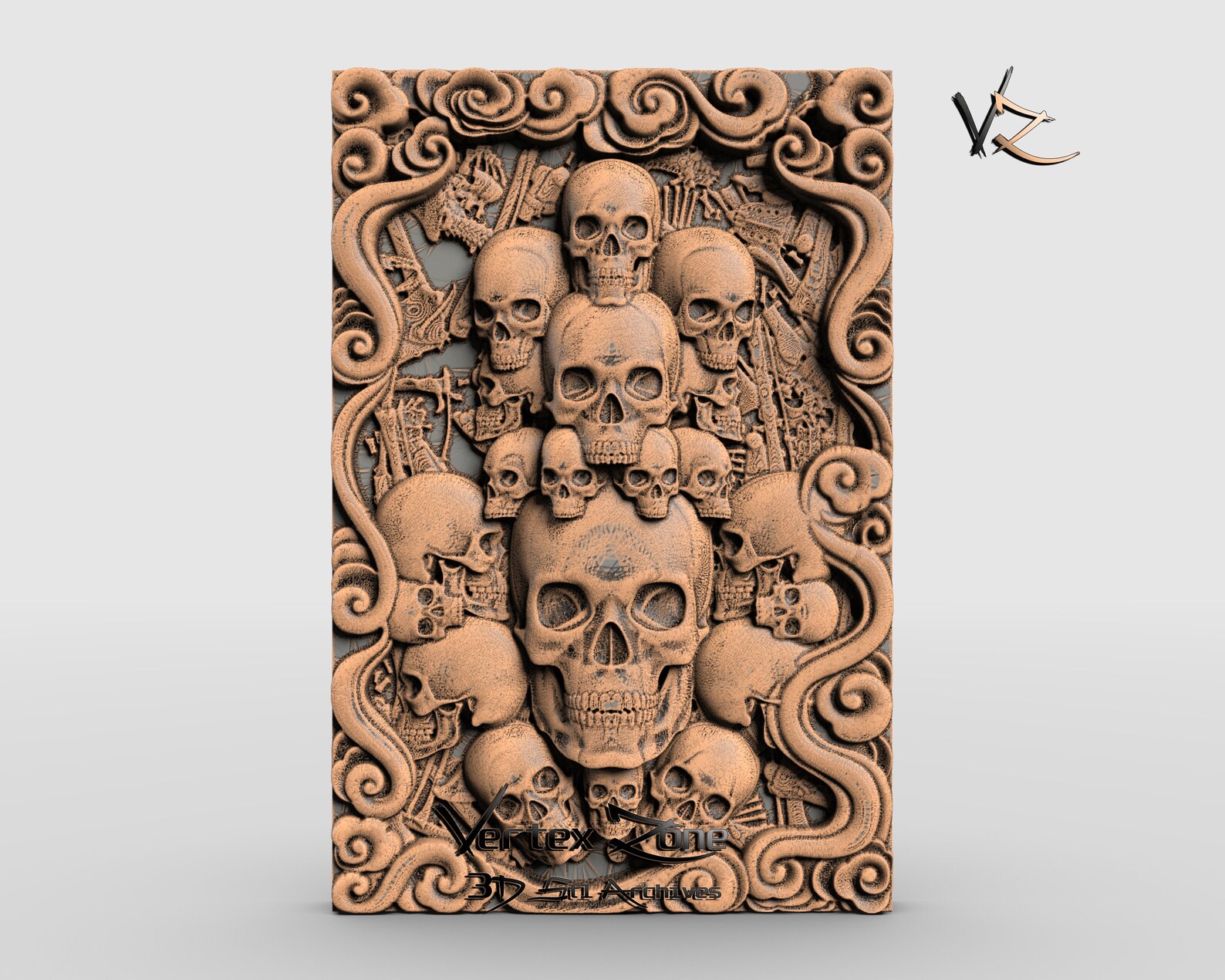 Hr Giger Skulls 3D STL Model for Cnc users CNC Router | Etsy