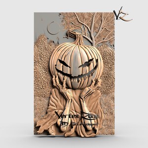 Halloween Pumpkin Head, 3D STL Model for Cnc Users, CNC Router Engraver ...
