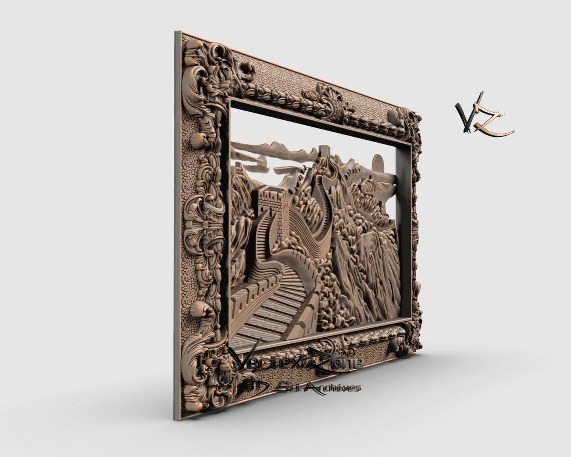 Roads of Great Chinese Wall, 3D STL Model for Cnc Users, CNC Router ...
