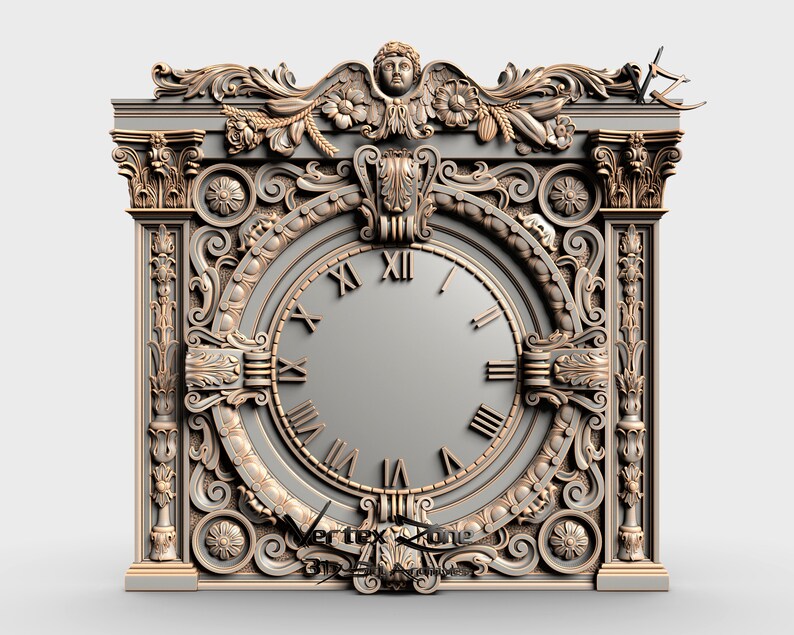 Clock Angel 3D STL Model for Cnc Users CNC Router Engraver - Etsy