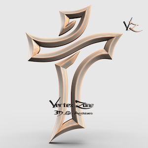 Cruz, Modelo STL 3D para usuarios de Cnc, Grabador de enrutador CNC, V ...