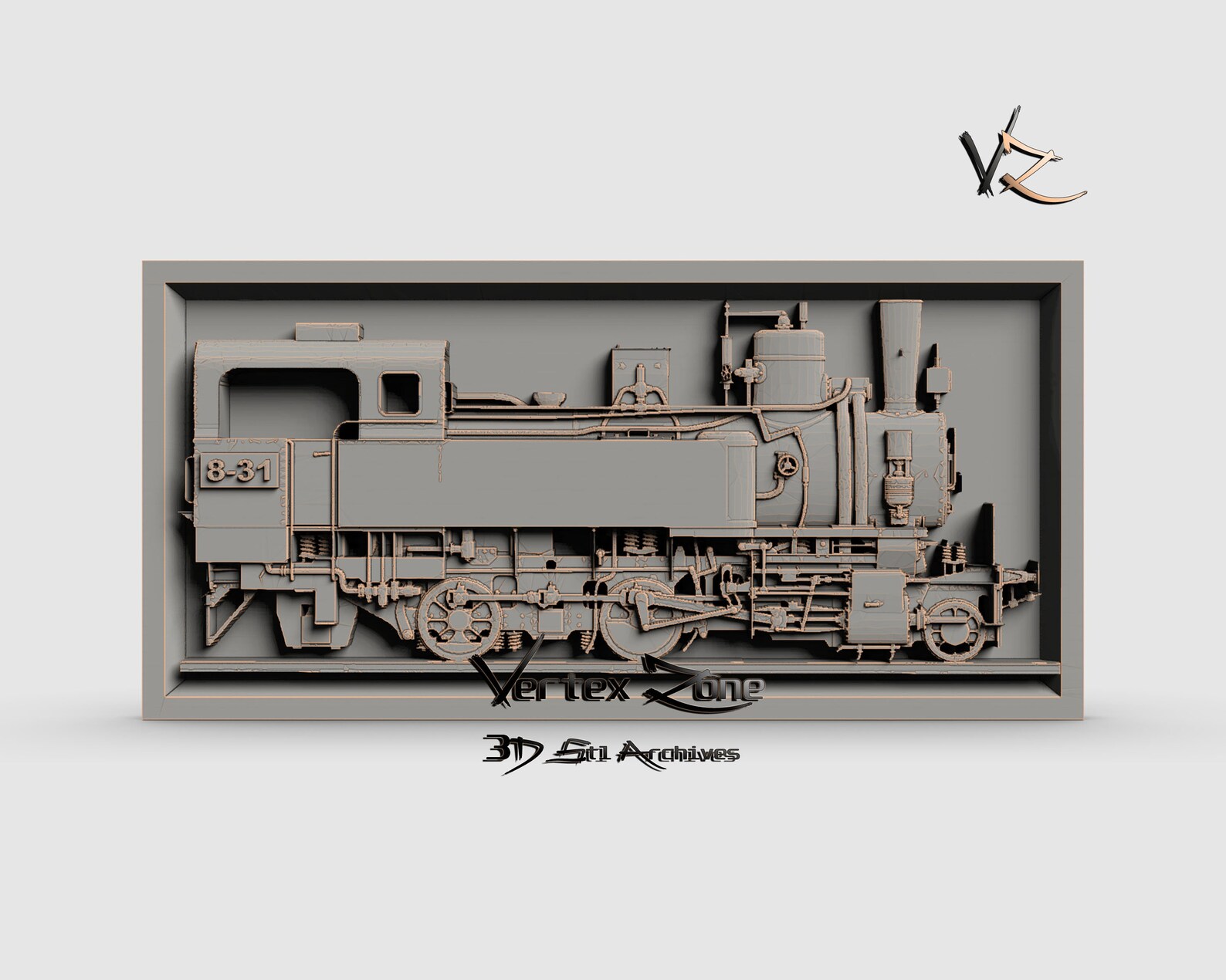 Train 3D STL Model for Cnc Users CNC Router Engraver - Etsy