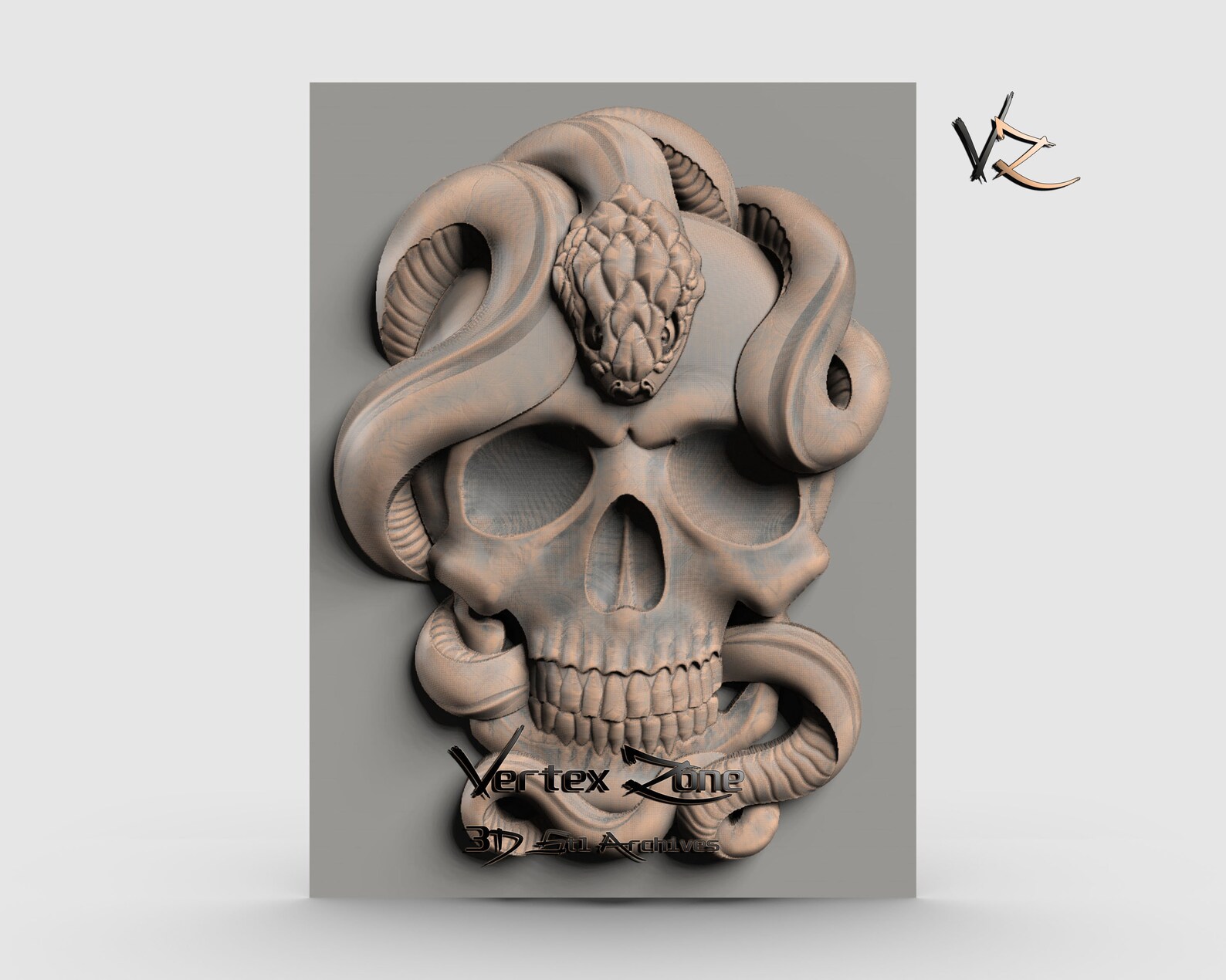 Skull 3d Stl Model For Cnc Users Cnc Router Engraver Etsy