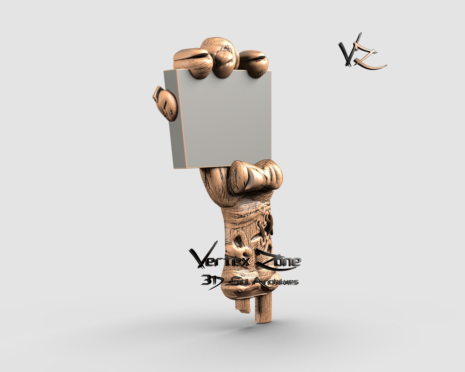 Halloween Chopped off Hand Sign 3D STL Model for Cnc Users - Etsy