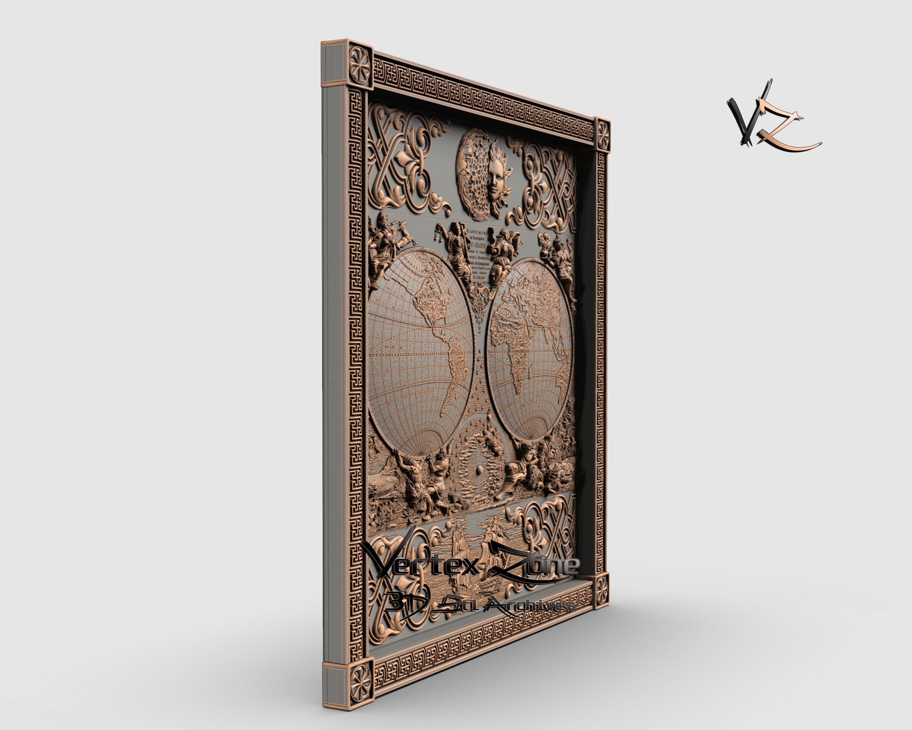 The World Map 3D STL Model for Cnc Users CNC Router - Etsy Canada