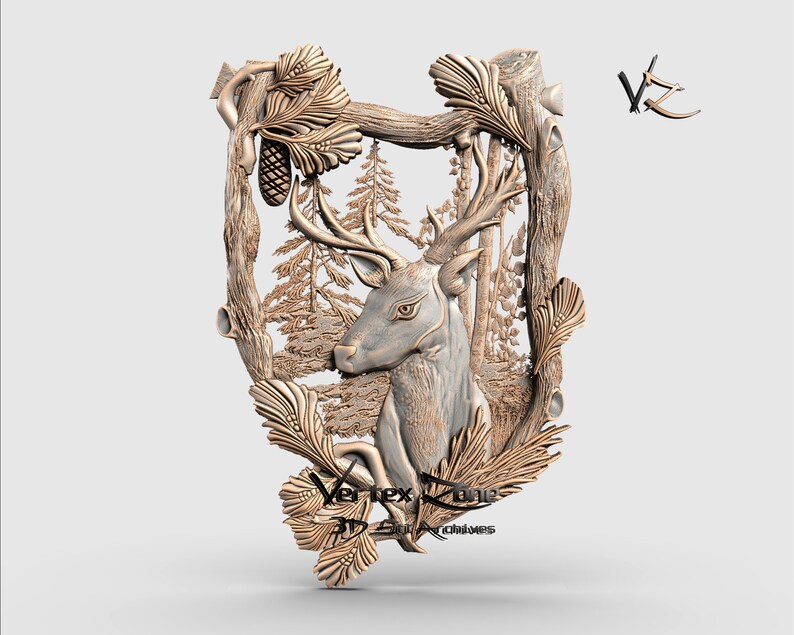 Deer 3D STL Model for Cnc Users CNC Router Engraver - Etsy Singapore