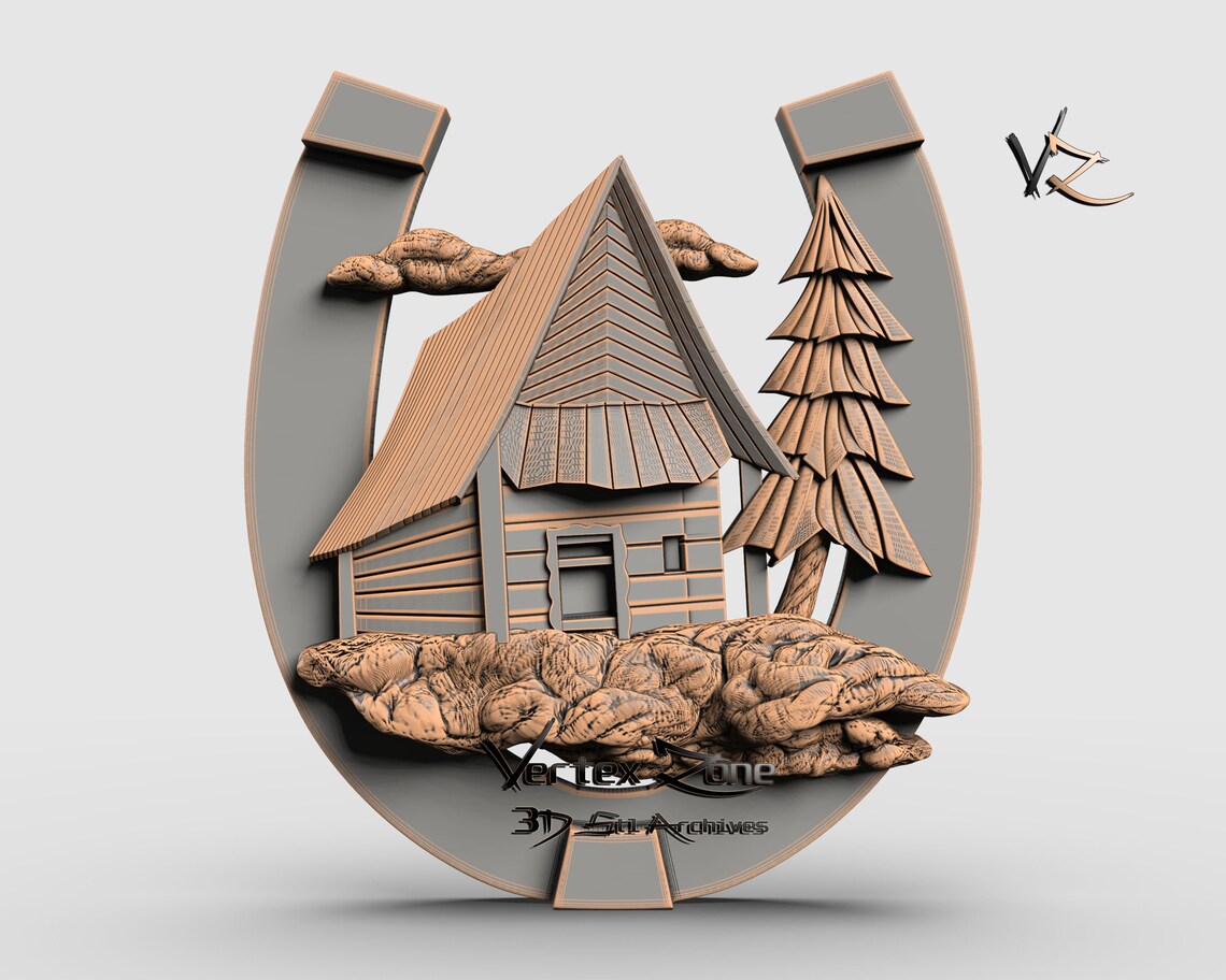 Cabin 3D STL Model for Cnc Users CNC Router Engraver - Etsy