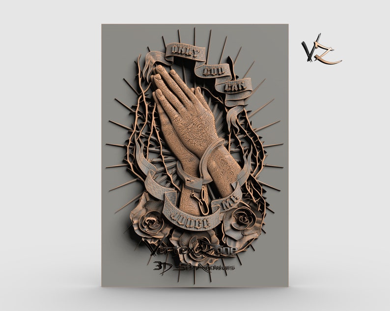 Only God Can Judge Me 3D STL Model for Cnc Users CNC Router | Etsy