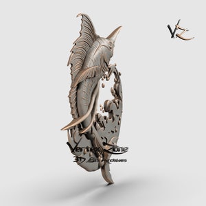 Swordfish Jumping, 3D STL Model for Cnc Users, CNC Router Engraver, V ...