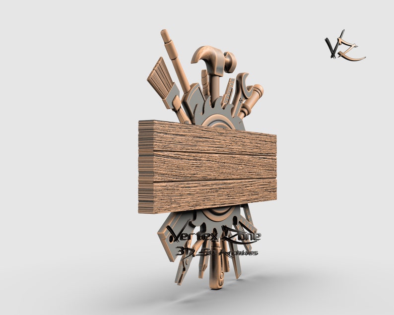 Workshop Shield With Tools 3D STL Model for Cnc Users CNC - Etsy