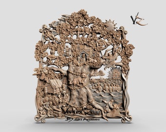 Tree of Life, 3D STL Model, CNC Router Engraver, Artcam, Aspire, CNC ...