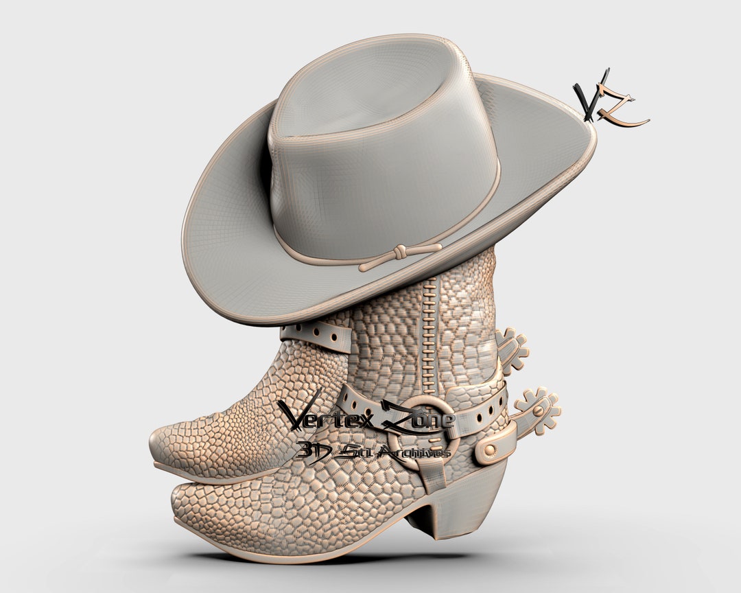 Cowboy, 3D STL Model for Cnc Users, CNC Router Engraver, V-carve ...