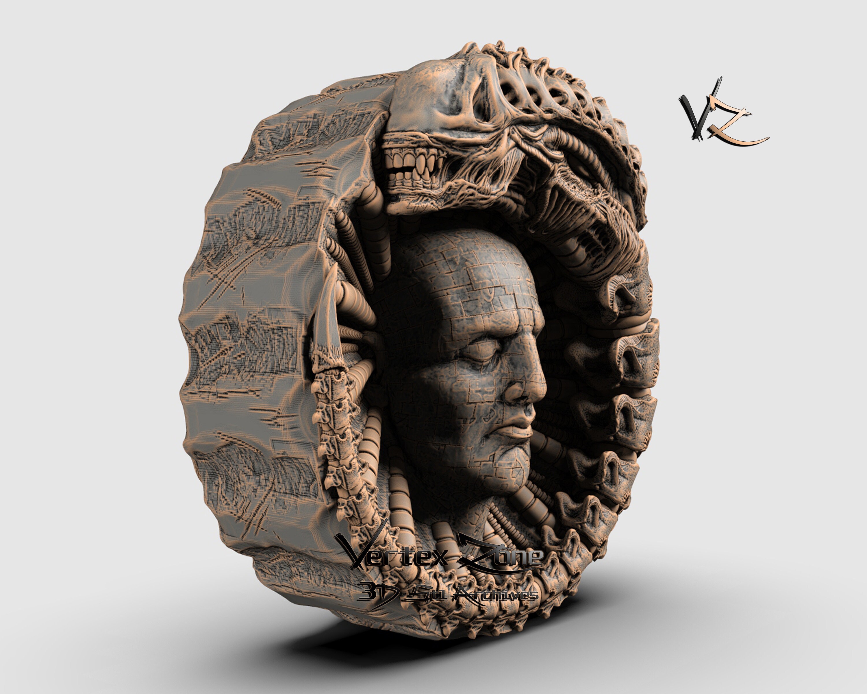 Alien 3D STL Model for Cnc Users CNC Router Engraver - Etsy Canada