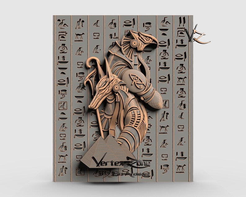 Egypt Gods 3D STL Model for Cnc Users CNC Router Engraver | Etsy