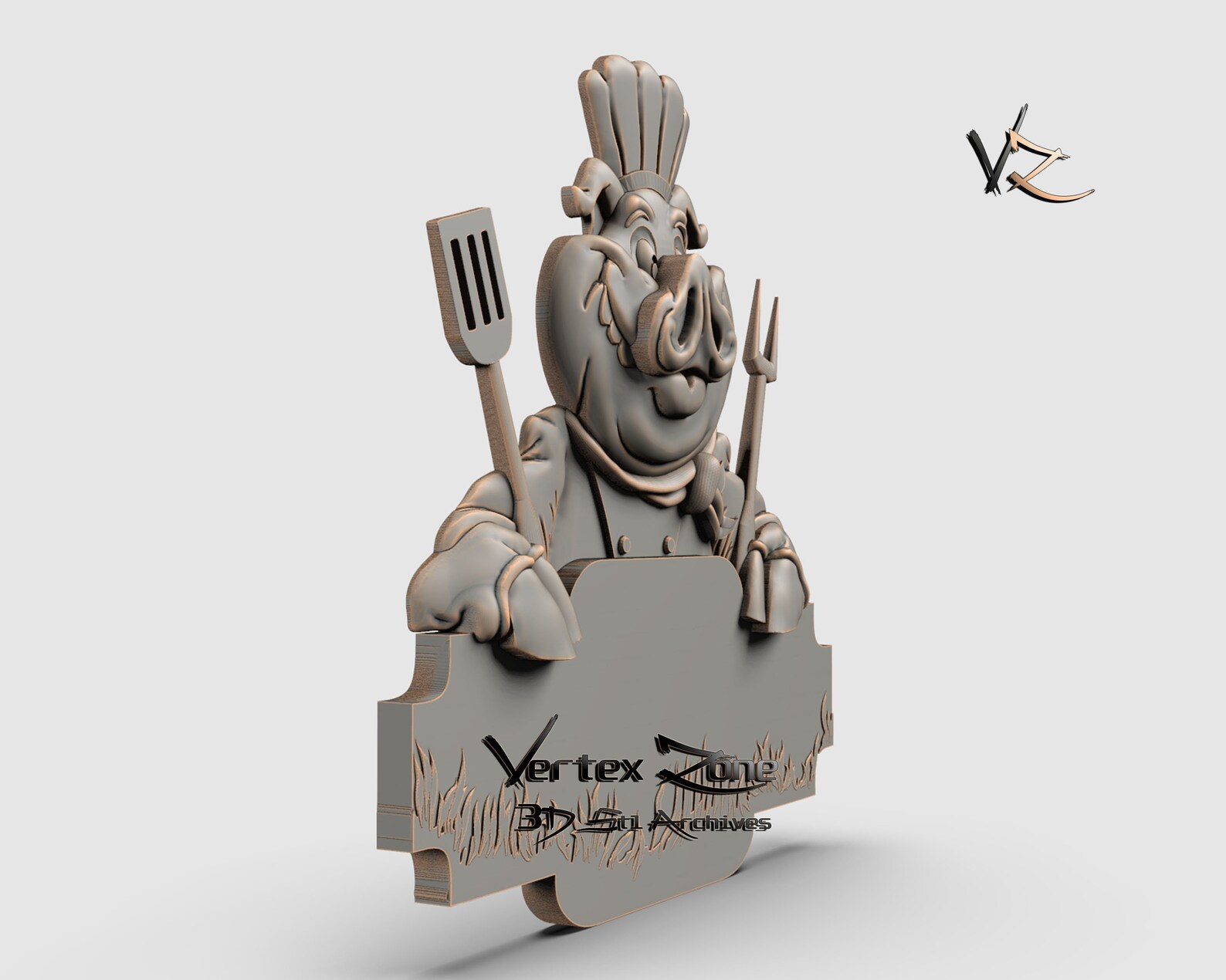 Barbeque Sign 3D STL Model for Cnc Users CNC Router - Etsy