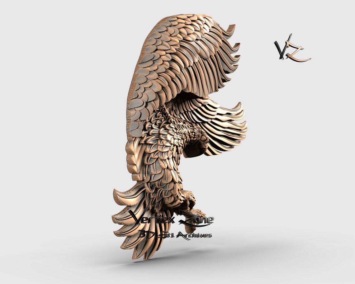 Eagle 3D STL Model for Cnc users CNC Router Engraver | Etsy