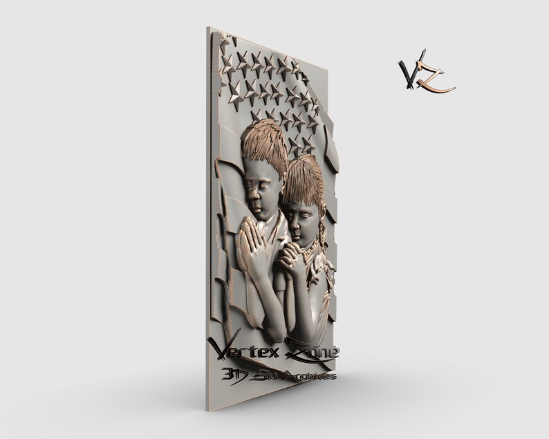 God Bless America 3D STL Model for Cnc Users CNC Router - Etsy