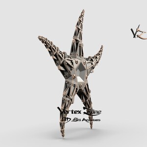Steampunk Star, 3D STL Model for Cnc Users, CNC Router Engraver, V ...