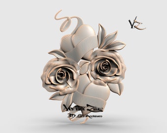 Flowers, 3D STL Model for Cnc Users, CNC Router Engraver, V-carve ...