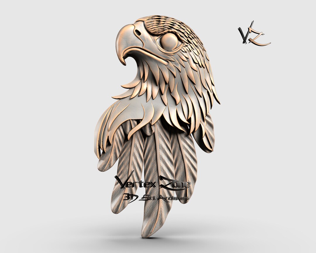 Eagle, 3D STL Model for Cnc Users, CNC Router Engraver, V-carve, Artcam ...