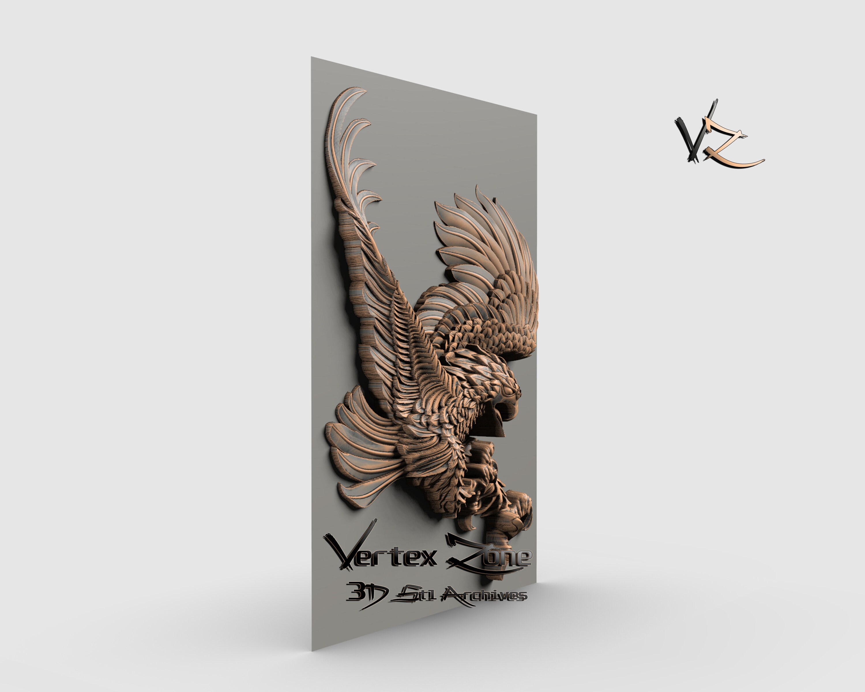 Eagle 3D STL Model for Cnc Users CNC Router Engraver | Etsy