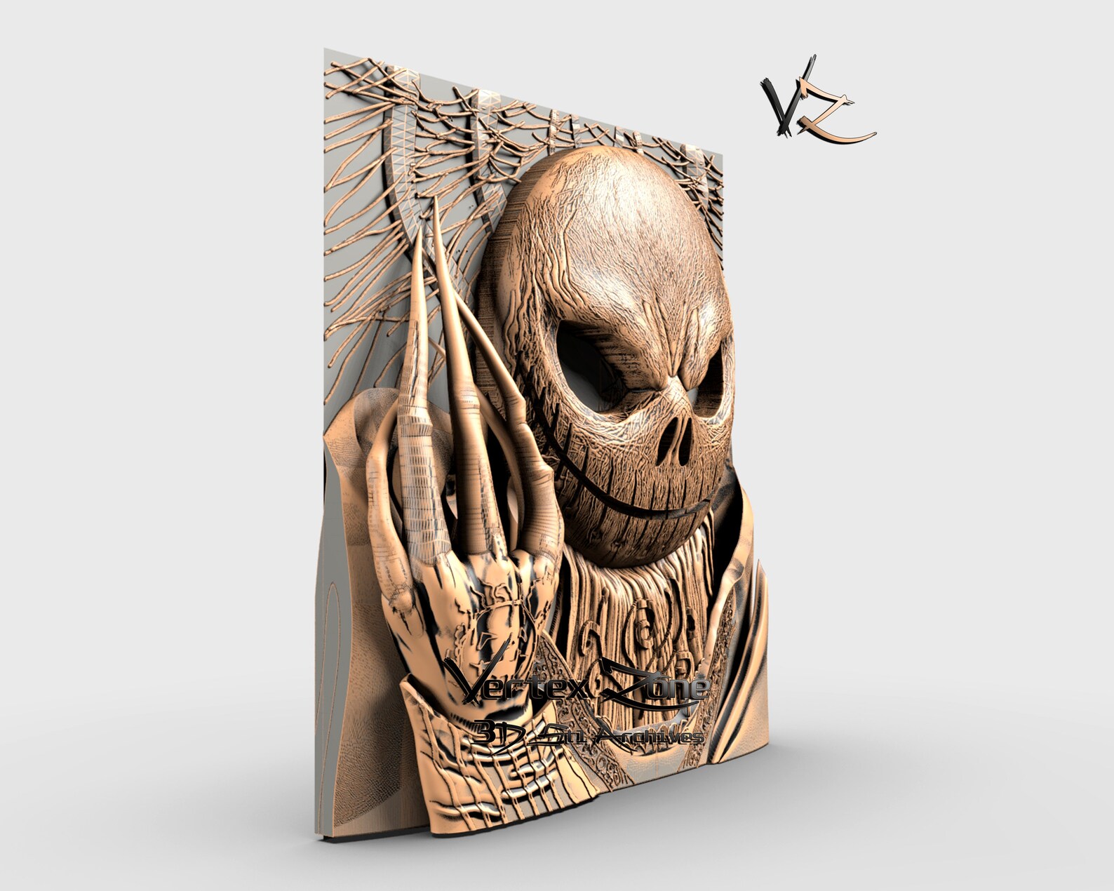 Halloween Skull 3D STL Model for Cnc Users CNC Router - Etsy