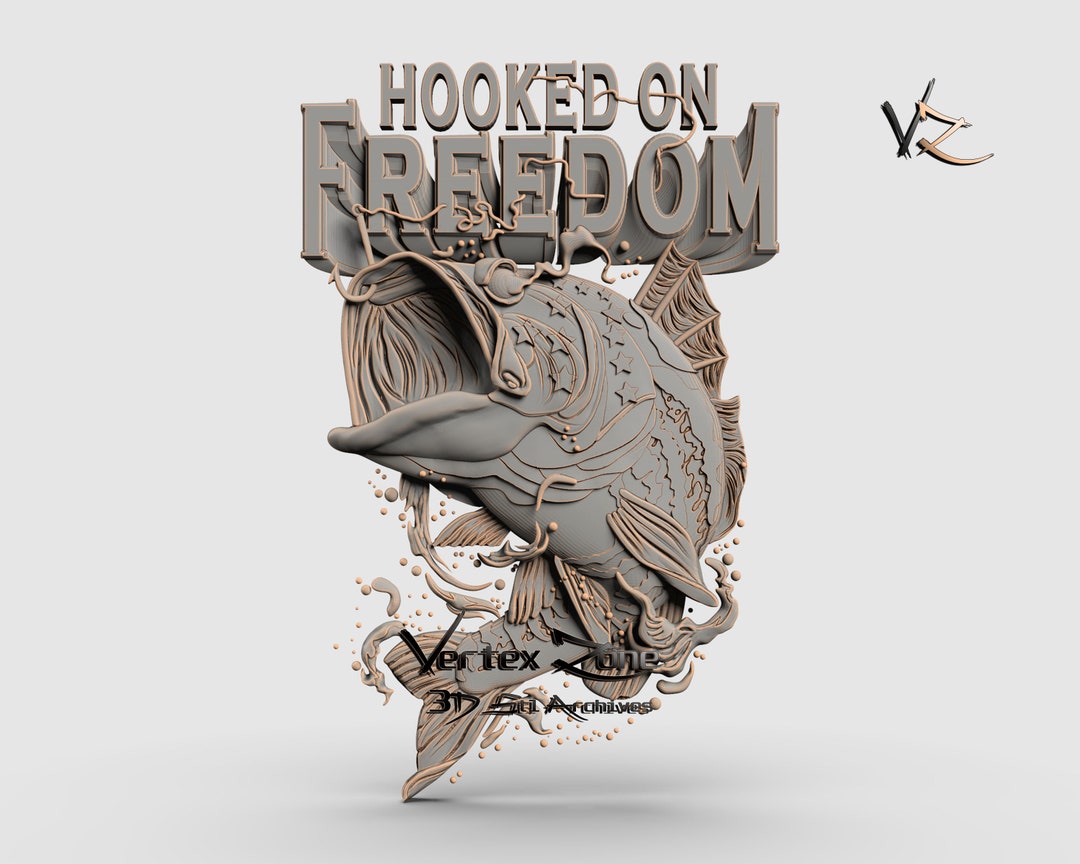 Fish, 3D STL Model for Cnc Users, CNC Router Engraver, V-carve, Artcam ...