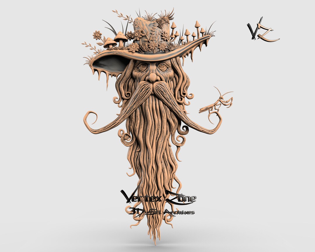 Wizard of the Forest, 3D STL Model for Cnc Users, CNC Router Engraver ...