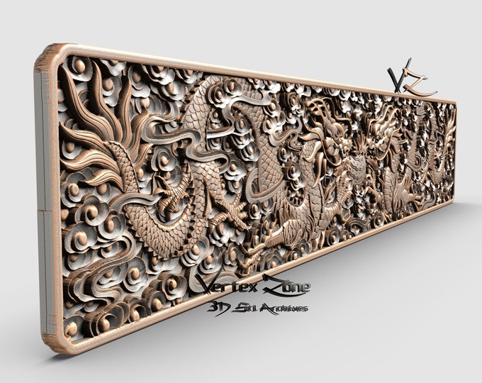 Dragon, 3D STL Model for Cnc Users, CNC Router Engraver, V-carve ...