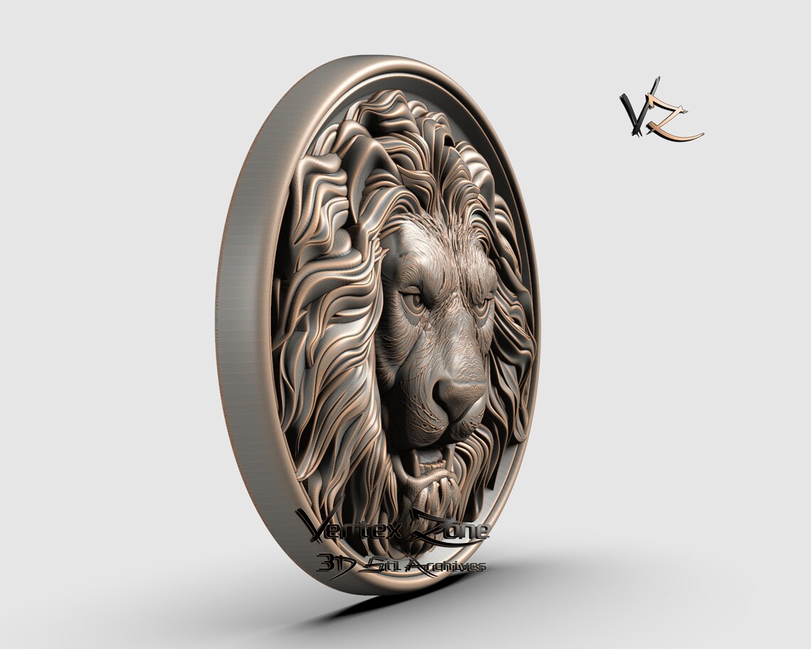 Lion 3D STL Model for Cnc Users CNC Router Engraver - Etsy
