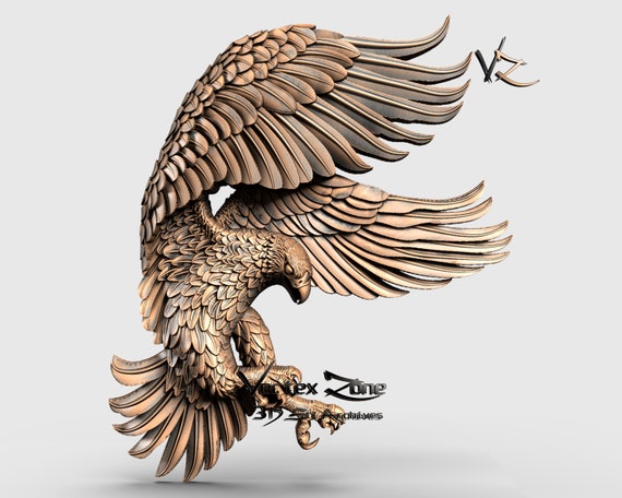 Eagle 3D STL Model for Cnc Users CNC Router Engraver - Etsy