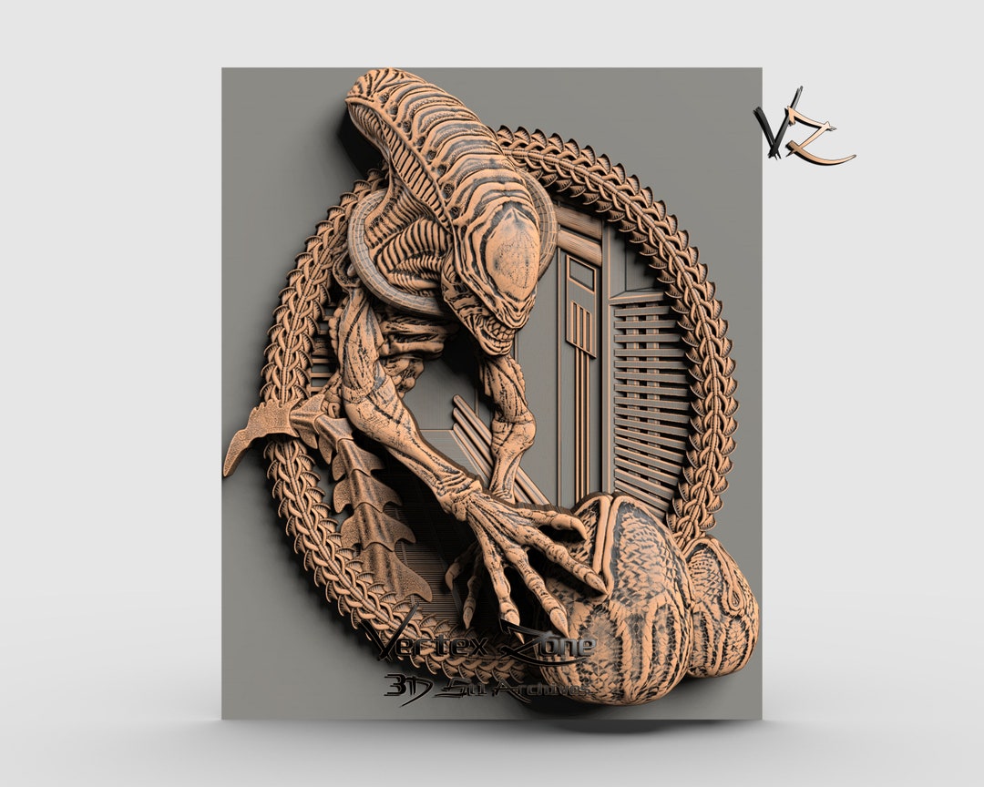 Alien Eggs, 3D STL Model for Cnc Users, CNC Router Engraver, V-carve ...