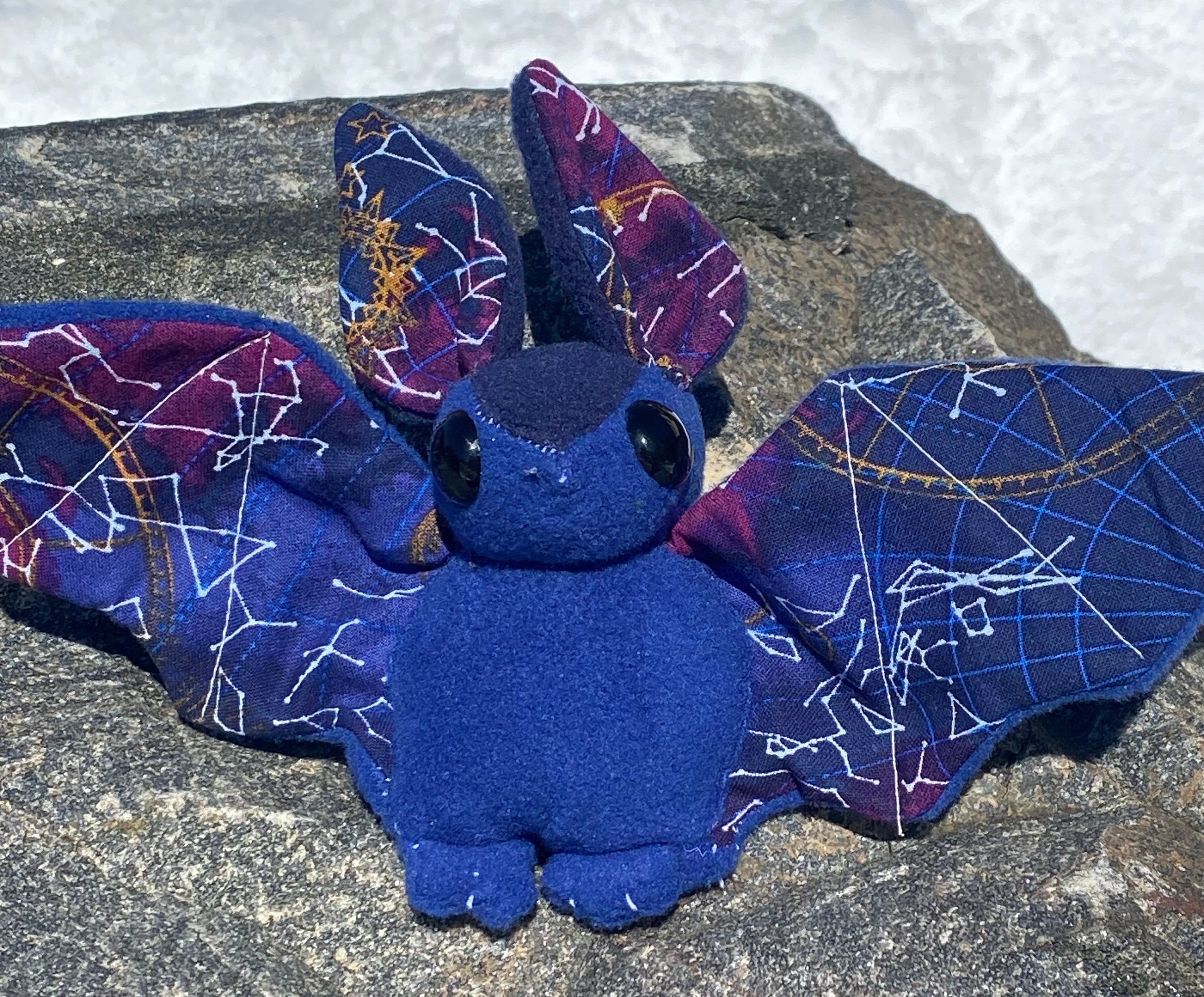 Bat Plush Adorable Two Pieces: Map and Galaxy - Etsy