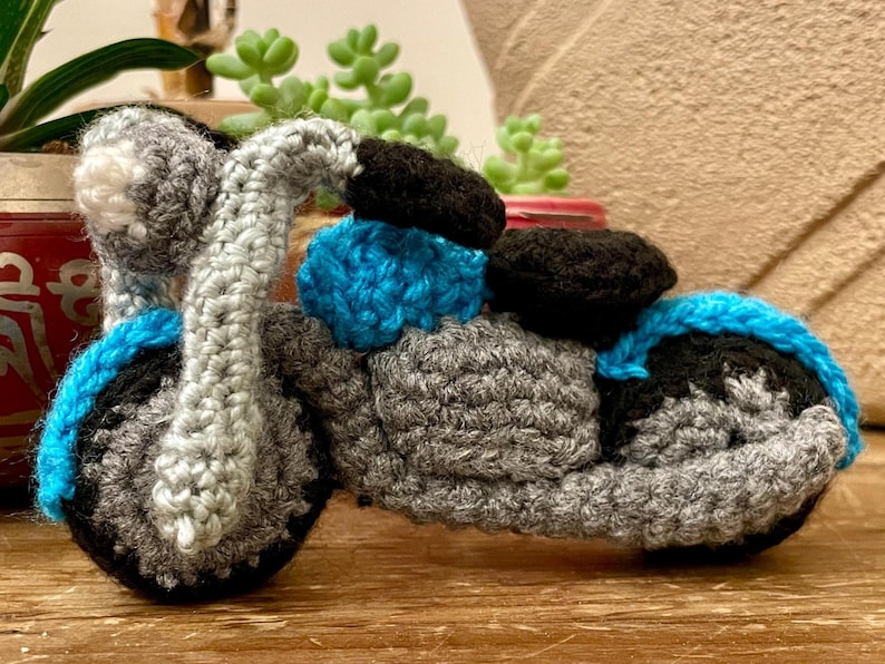 Motorcycle Amigurumi Crochet Pattern | Harley Davidson | Chopper | Bike ...