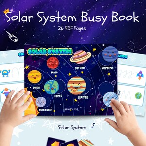 Solar System Busy Book Printable - Quiet Book Learning Binder With ...