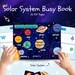 Solar System Busy Book Printable Quiet Book Learning Binder With Solar ...