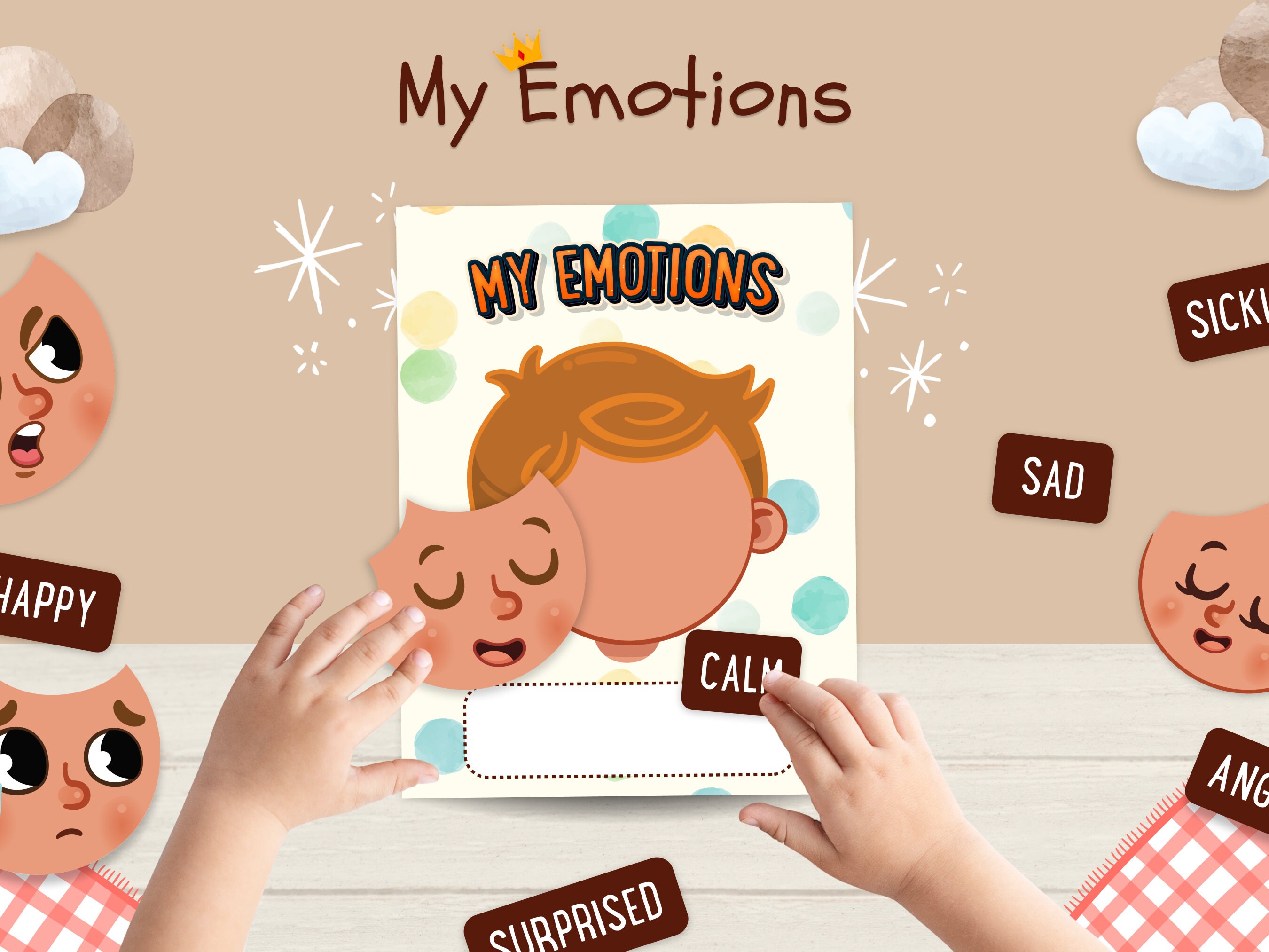 Toddler Emotion Activity Set - Boy and Girl Versions Autism Activities ...