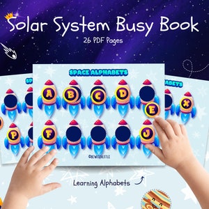 Solar System Busy Book Printable - Quiet Book Learning Binder With ...
