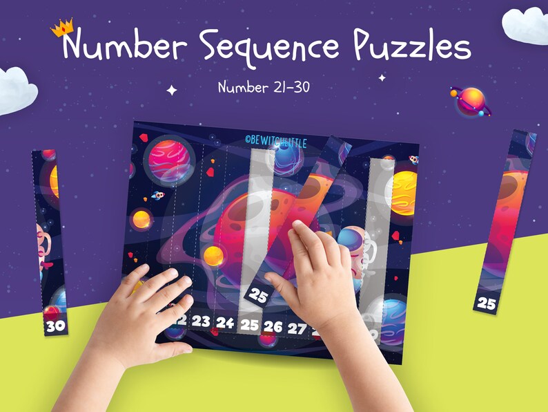 Solar System Space Puzzles Number Sequence 10 Puzzles 1-100 Printable ...
