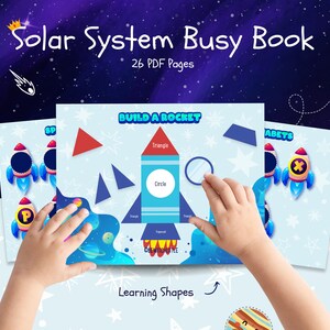 Solar System Busy Book Printable - Quiet Book Learning Binder With ...