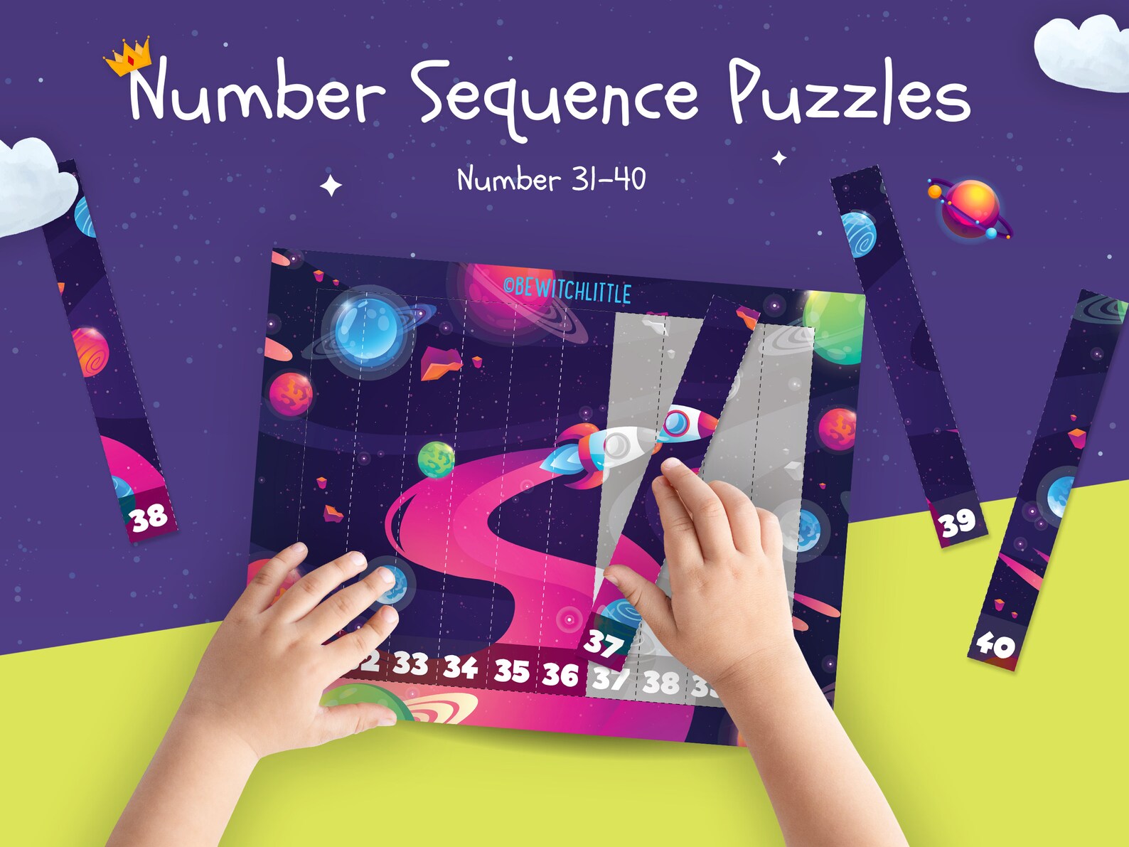 Solar System Space Puzzles Number Sequence 10 Puzzles 1-100 Printable ...
