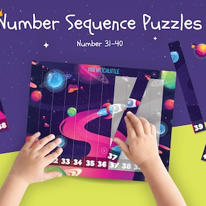 Solar System Space Puzzles Number Sequence 10 Puzzles 1-100 Printable ...