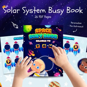 Solar System Busy Book Printable - Quiet Book Learning Binder With ...