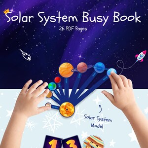 Solar System Busy Book Printable - Quiet Book Learning Binder With ...