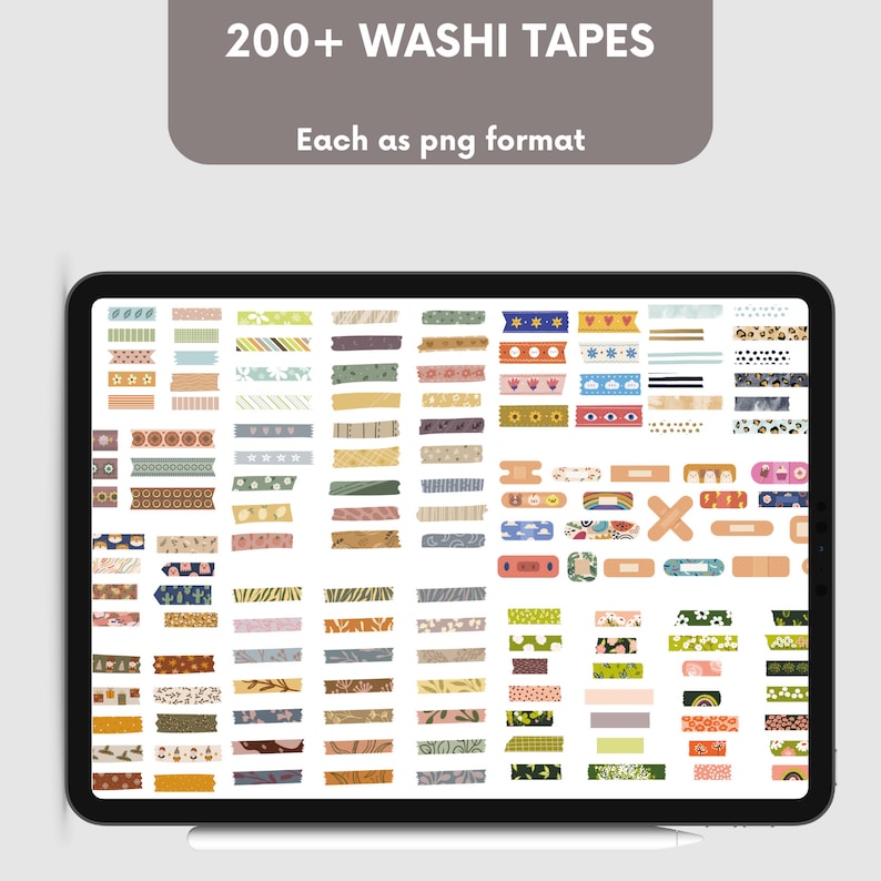 Digital Planner Stickers, 1700+ Goodnotes Stickers, for Notebooks (PNG ...