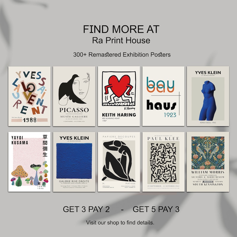 Andy Warhol Set of 6 Prints Pop Art Poster Vintage Bundle of | Etsy